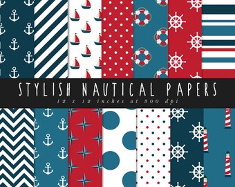 Scrapbook paper digital chevron paper polka dots for