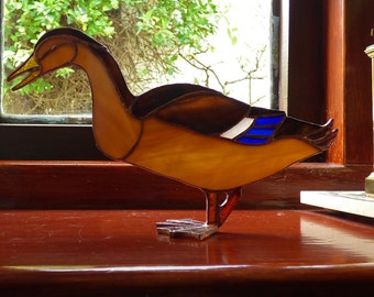 Stained glass duck | Etsy