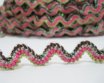 5 yards Pastel Multicolored Rick Rack Trim Ric Rac Trim Rick