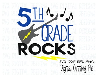 5th grade rocks | Etsy