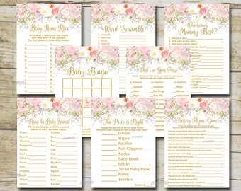 Baby shower games | Etsy