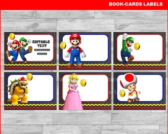 Mario name tag | Etsy