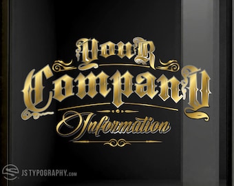 Gold leaf decals | Etsy