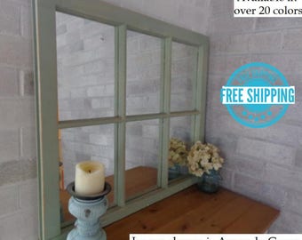 Window pane mirror | Etsy