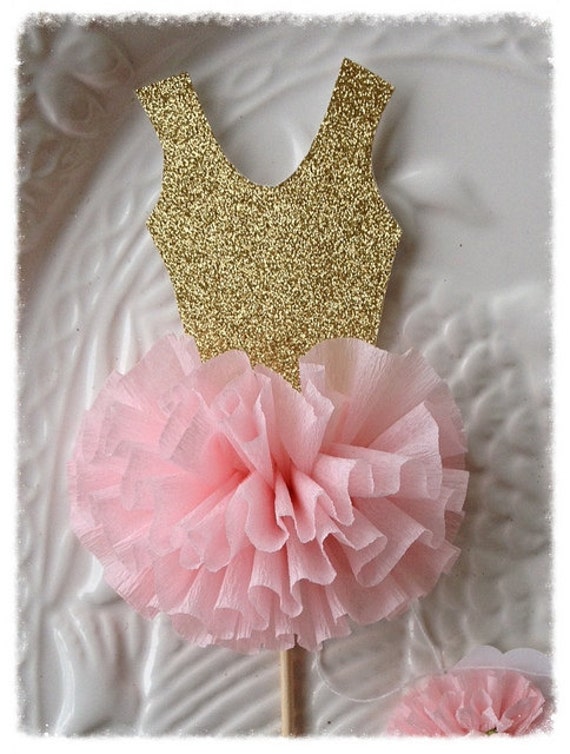 Birthday Decoration Ballerina Tutu Cake Topper for Birthday