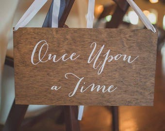 Once upon a time sign | Etsy
