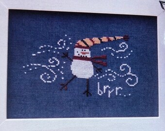 Snowman cross stitch | Etsy