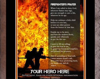 Firefighters prayer | Etsy