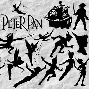 Peter pan silhouette | Etsy