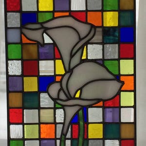Stained glass lily | Etsy
