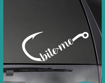 Fishing decal | Etsy