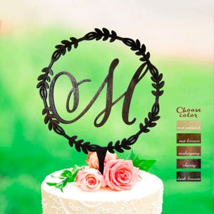 Letter m cake topper | Etsy