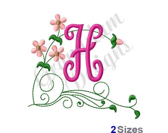 Monogram letter h | Etsy