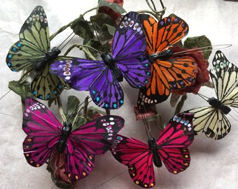 Fake butterflies | Etsy