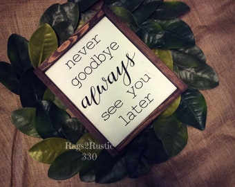 Goodbye sign | Etsy