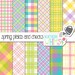 Spring Plaid Digital Paper spring scrapbook paper with plaid