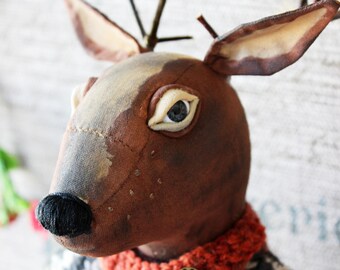 Faux deer head | Etsy