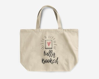 Library tote bag | Etsy