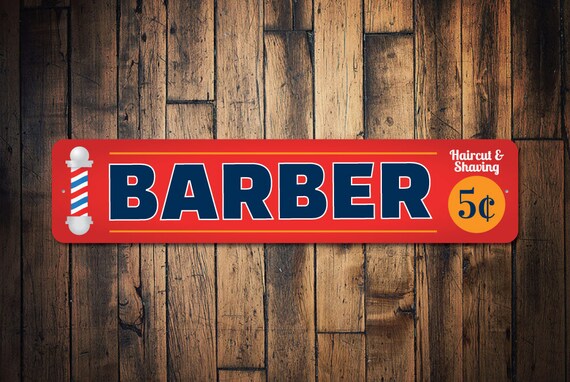 Barber Sign Barber Shop Sign Barber Shop Decor Barber Gift