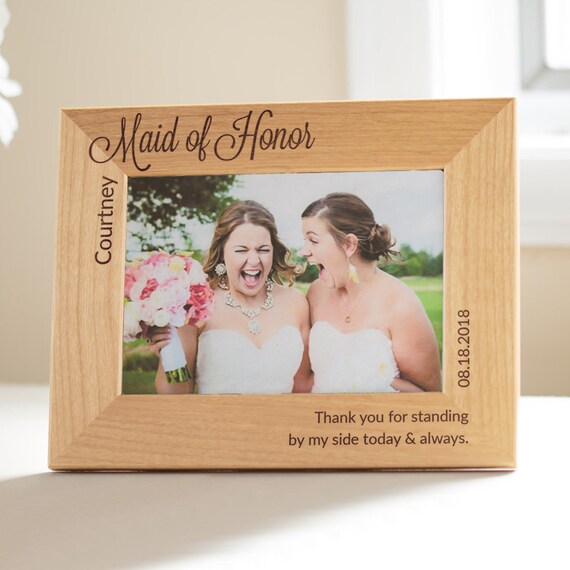 Personalized Maid of Honor Picture Frame: Personalized Maid of
