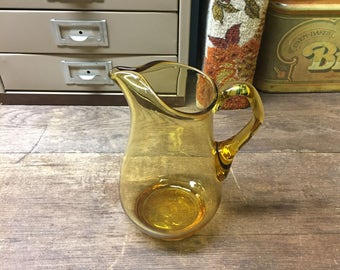 Hand blown pitcher | Etsy