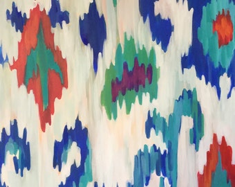 Ikat painting | Etsy