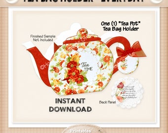 Printable tea bag | Etsy