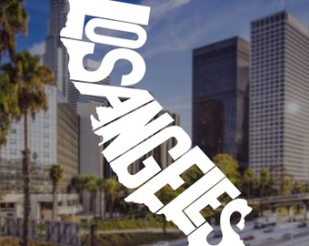 Los angeles decal | Etsy