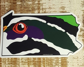 Wood duck decal | Etsy