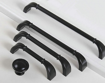 Black cabinet pulls | Etsy