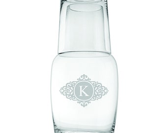 Glass water pitcher | Etsy