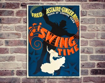 Fred Astaire Ginger Rogers Swing Time Dance Vintage Photo