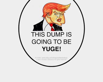 Dump trump sticker | Etsy