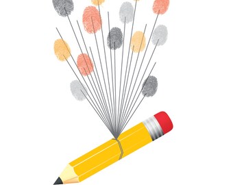 Balloon fingerprint | Etsy