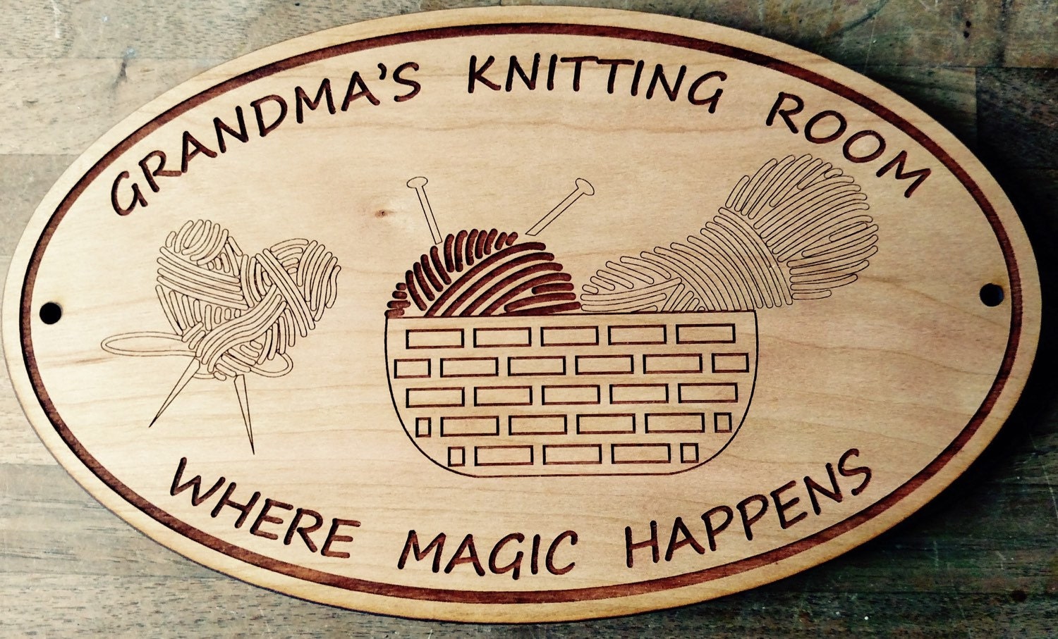 PERSONALIZED KNITTING SIGN Knitting Clubs / Grandma