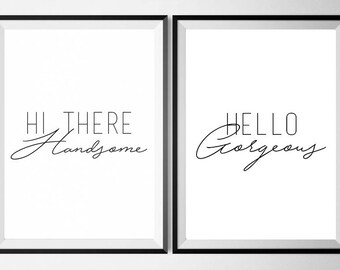 Hello gorgeous print | Etsy