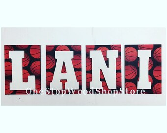 Basketball letters | Etsy