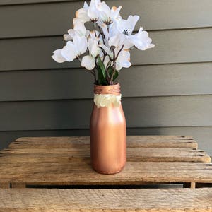 Rose gold vases | Etsy