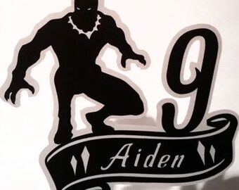 Panther cake topper | Etsy