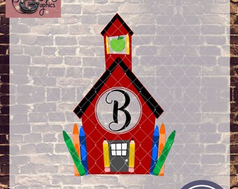 School house svg | Etsy