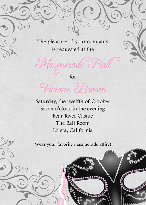 Ball Invitation Wording