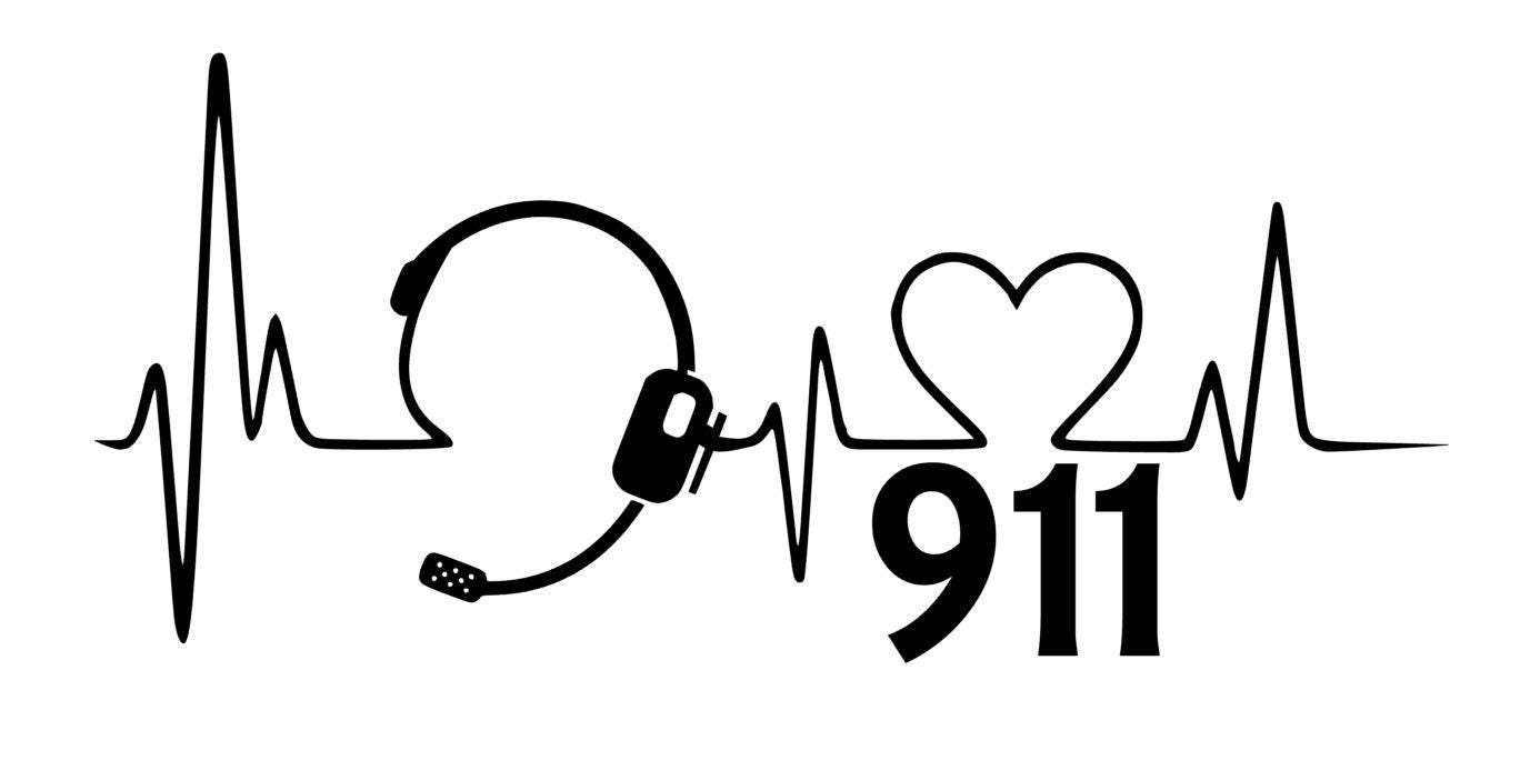Dispatcher Vinyl Decal Sticker 911 Navigator Head set