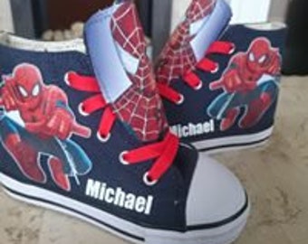 Spiderman shoes | Etsy
