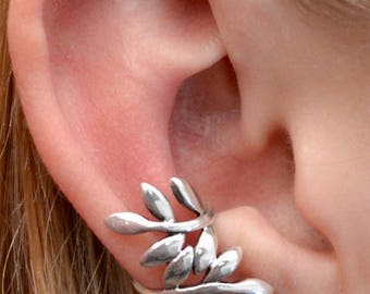 Leaf ear cuff | Etsy