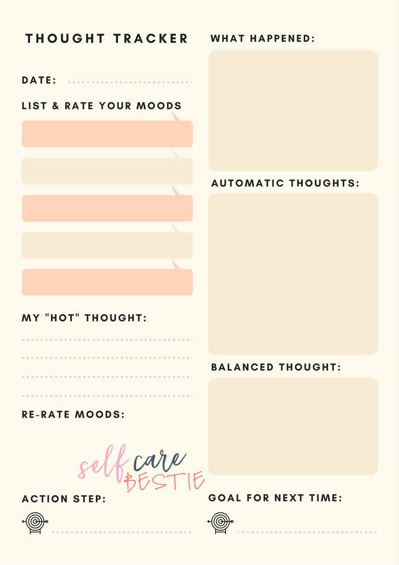 Thought Tracker Worksheet