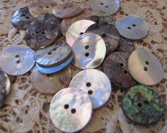 Abalone buttons | Etsy