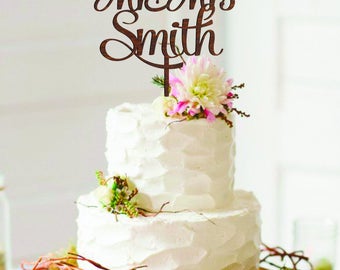 Rustic cake topper | Etsy