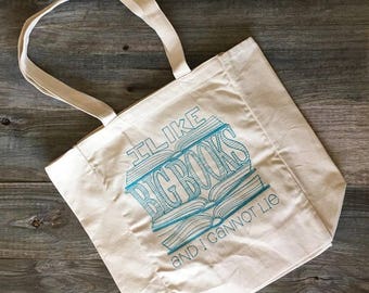 Library tote bag | Etsy