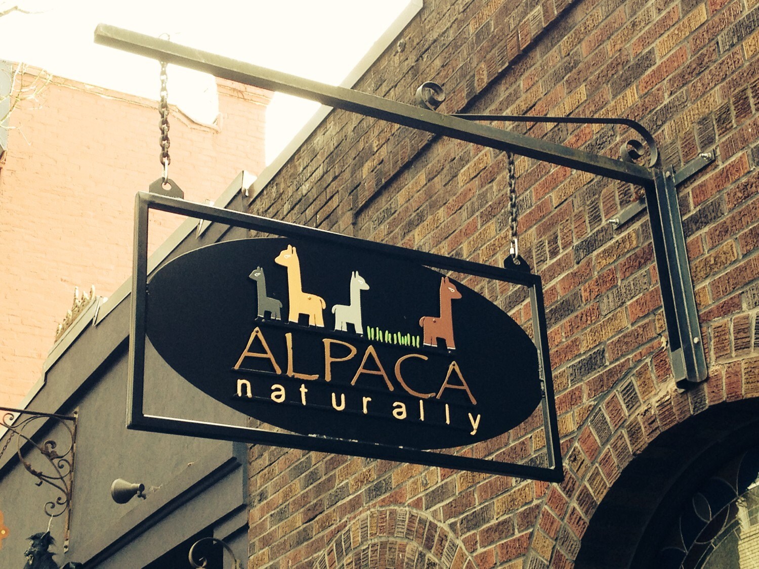 Hand crafted metal store front signs