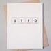 Binary Code Thank You Card / Thank You Card for Computer